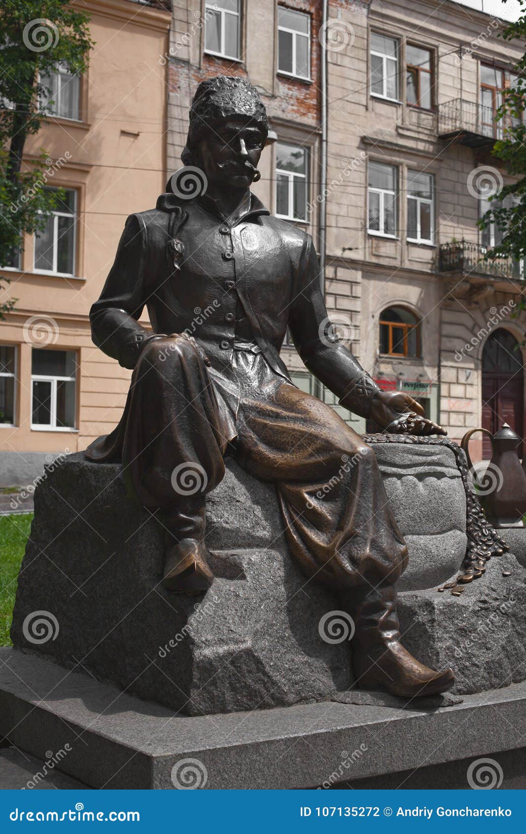 Bronze Statue of George Kulchytsky Editorial Photography - Image of ...