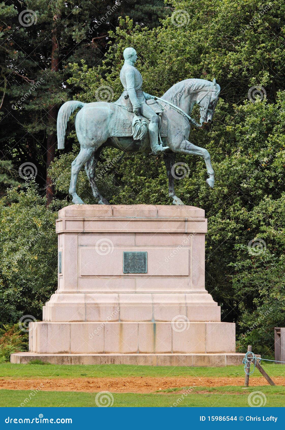 Bronze Statue of Horse and Rider Stock Photo - Image of tourism ...