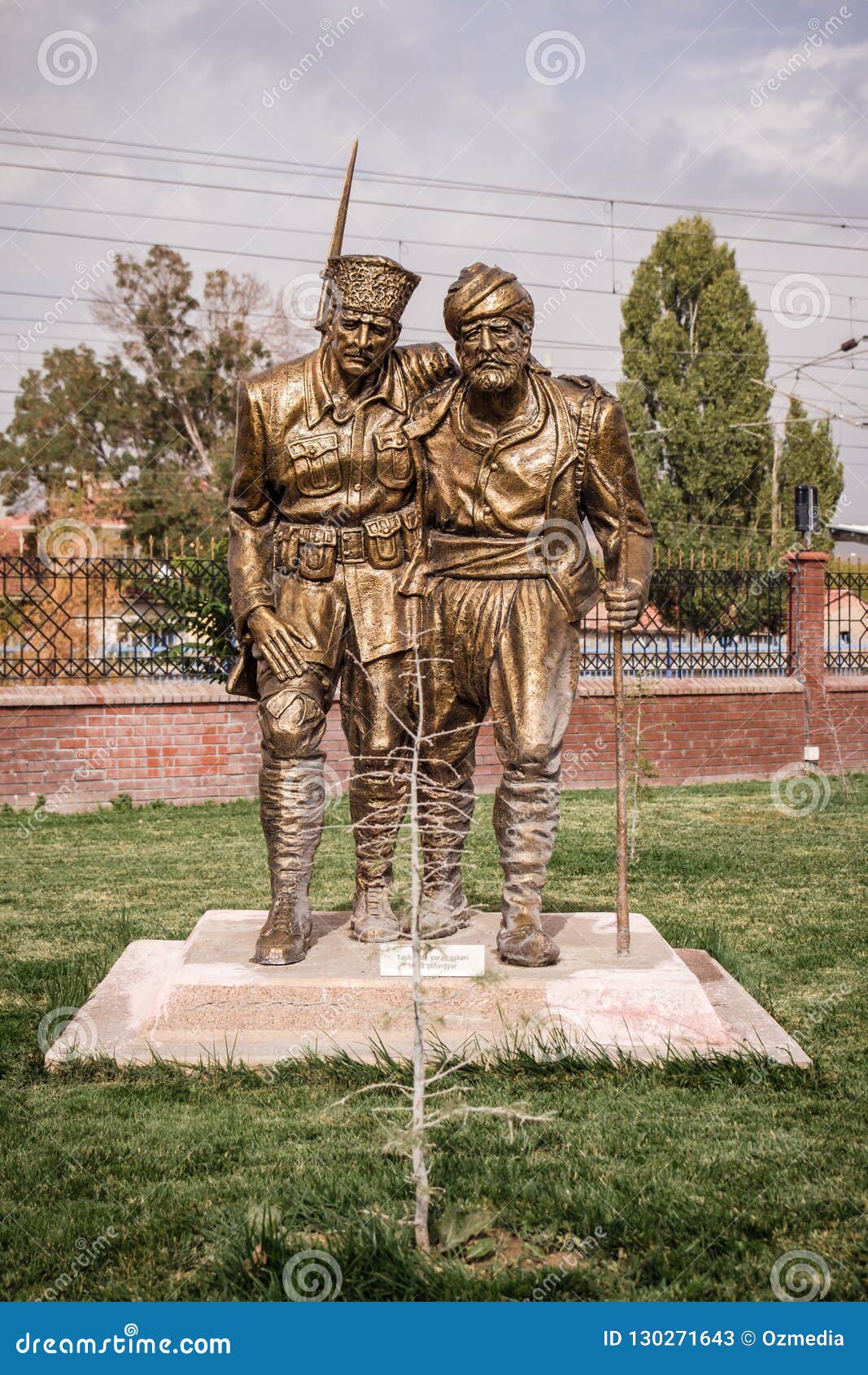 Bronze Statue of Independence War Heroes in Ankara Editorial Stock ...
