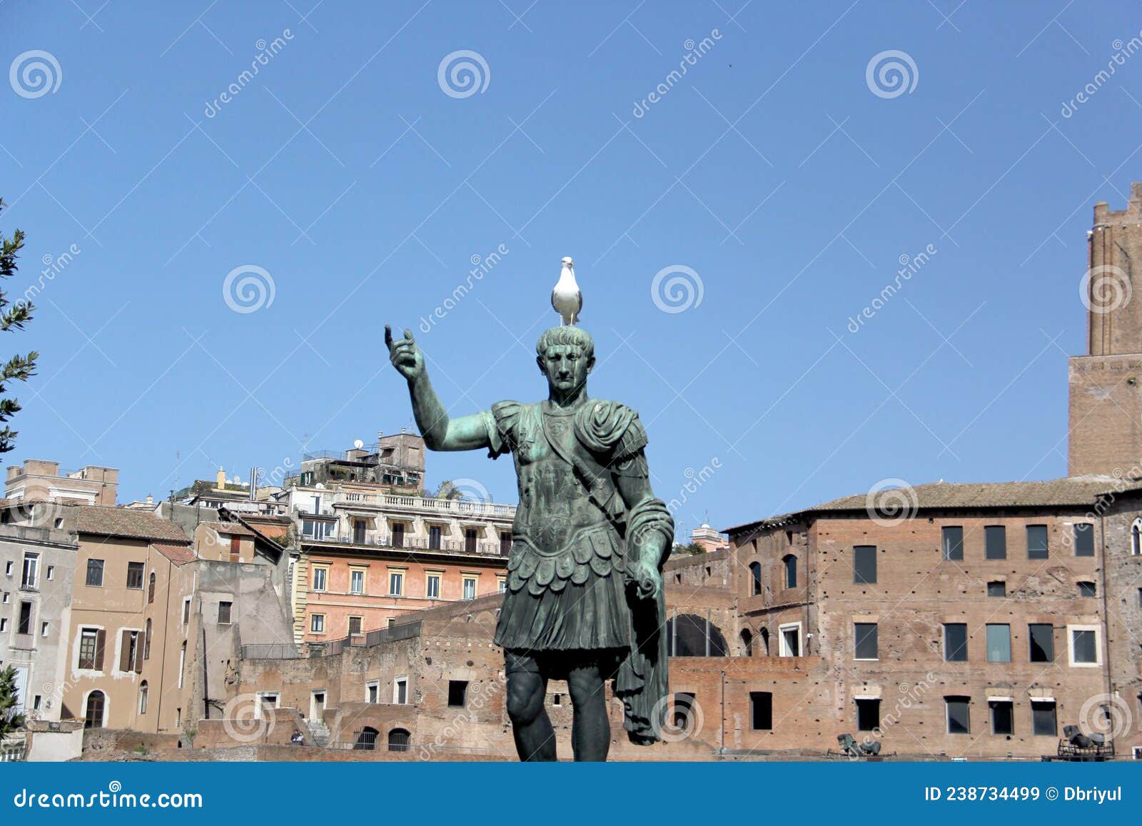 Bronze Statue of Julius Caeser in Rome Stock Image - Image of ...