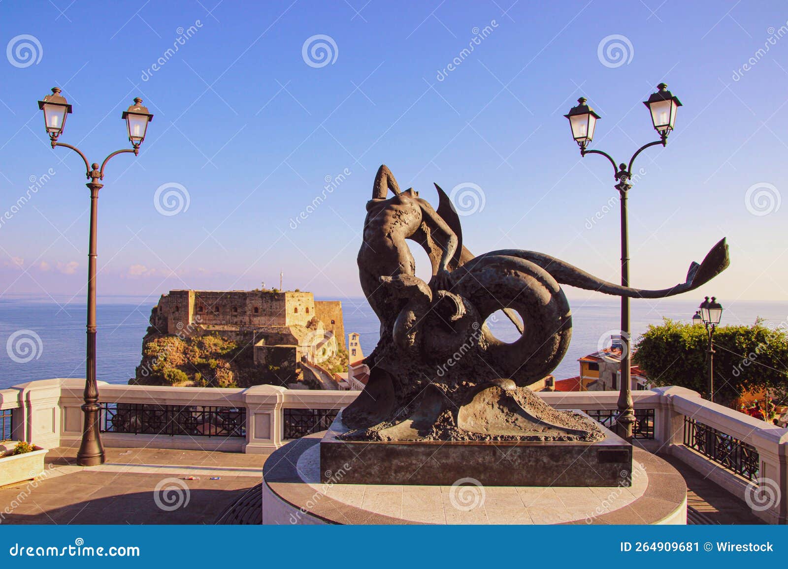 Bronze Statue of the Mythological Hero in Scilla, Italy Editorial Photo ...