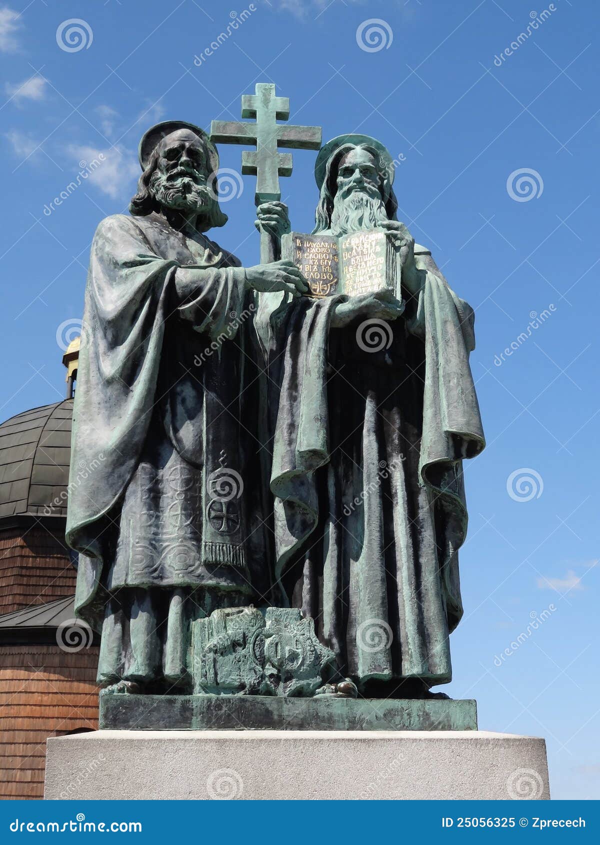 Bronze Statue of Saint Cyril and Methodius Stock Image - Image of ...