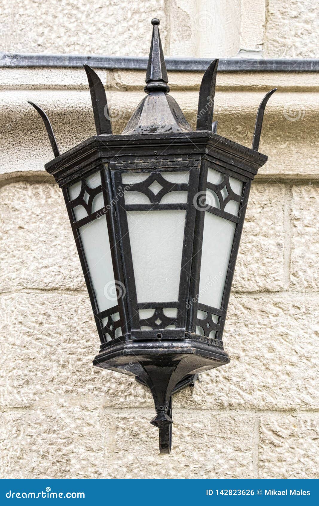 Street lamp in Quebec City stock photo. Image of decorative - 142823626