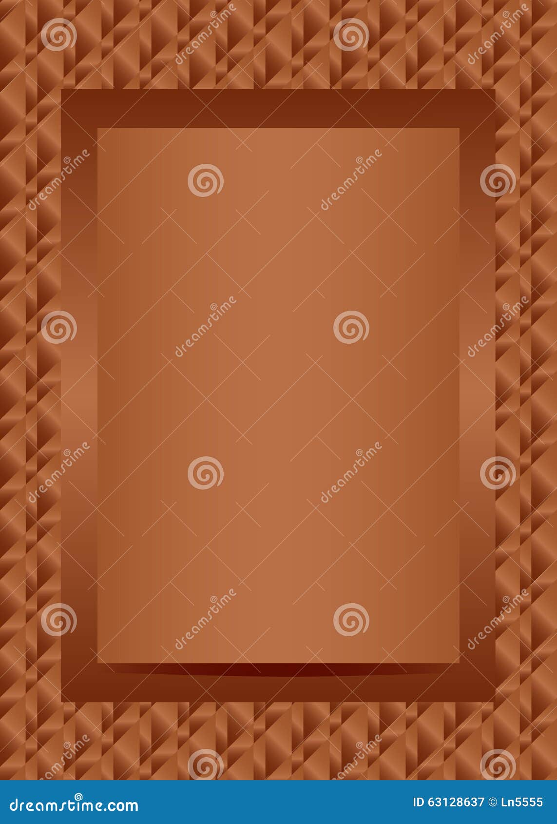 Bronze Text or Photo Frame Portrait Design Stock Vector - Illustration ...