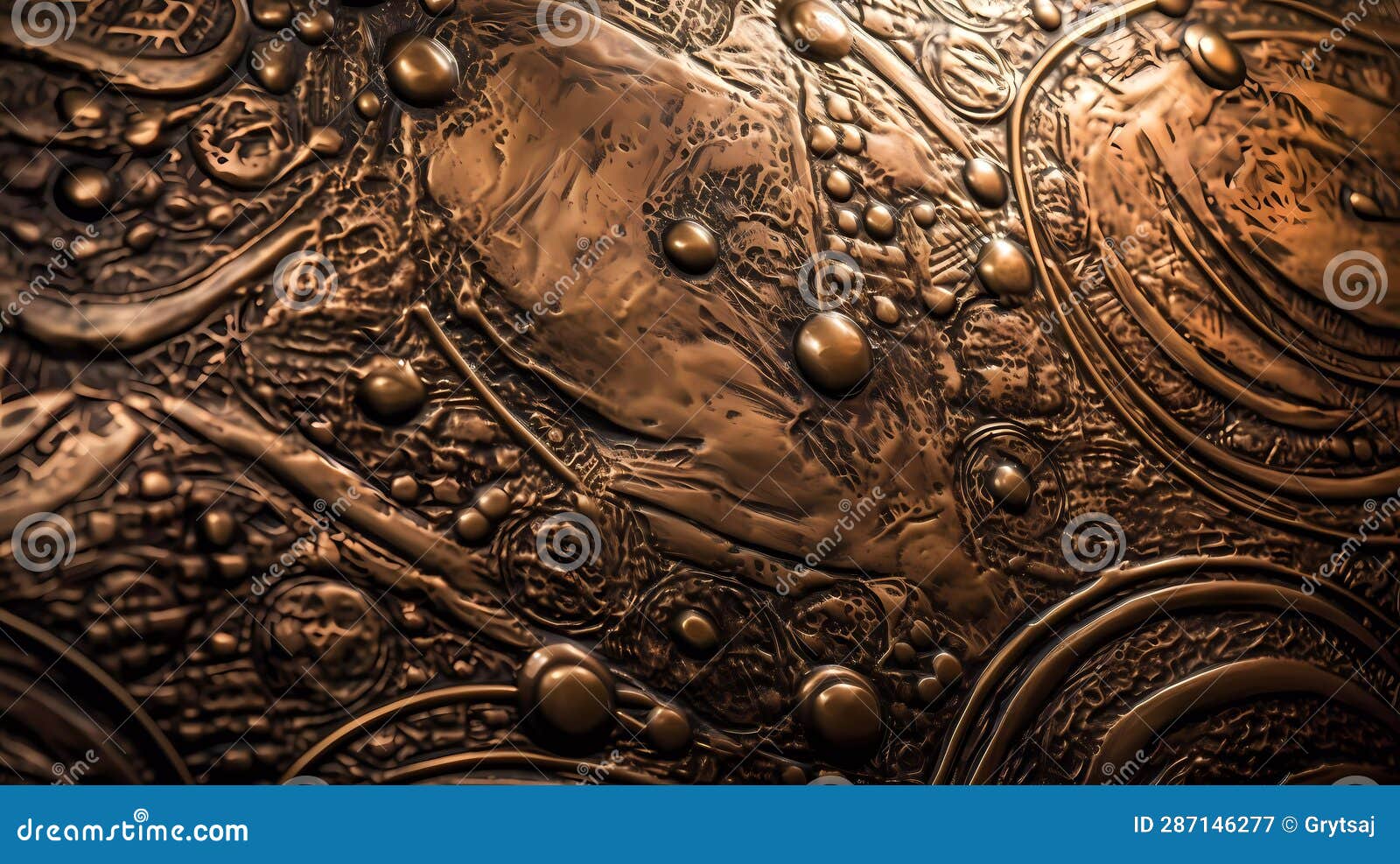 Bronze Texture, Brushed Bronze Plate. Scratched Grunge Bronze Plate ...