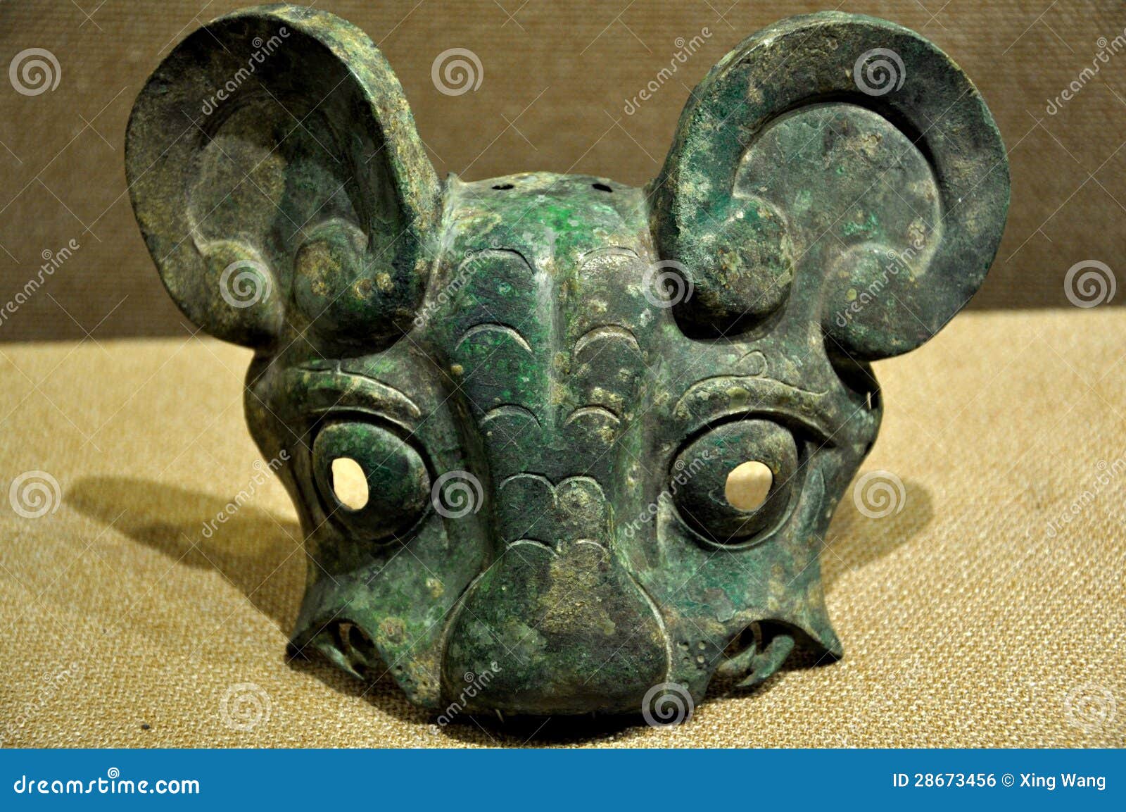 Bronze Tiger Mask editorial photo. Image of accessory - 28673456