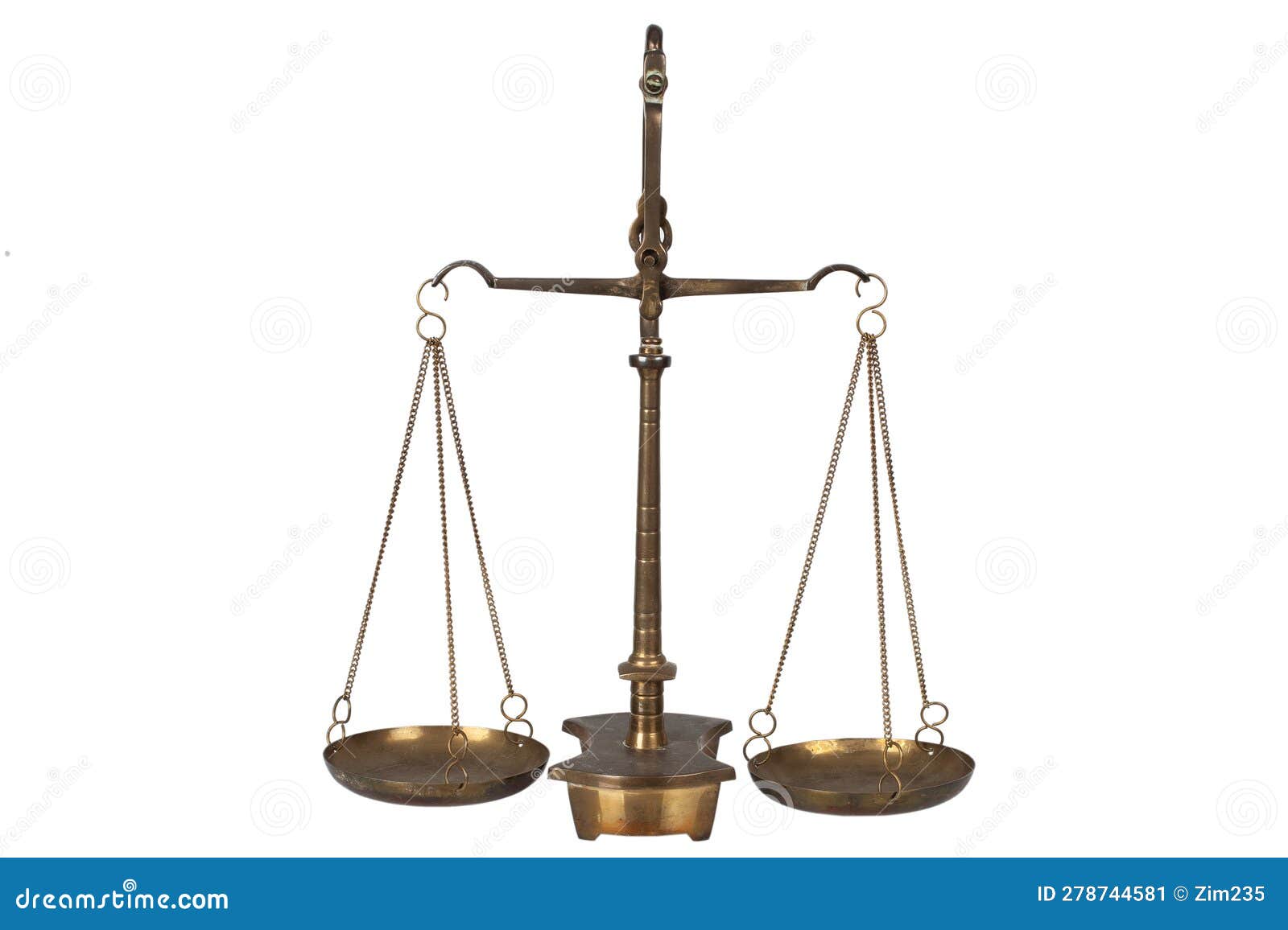 Bronze Traditional Balance Scale Stock Image - Image of ounce ...