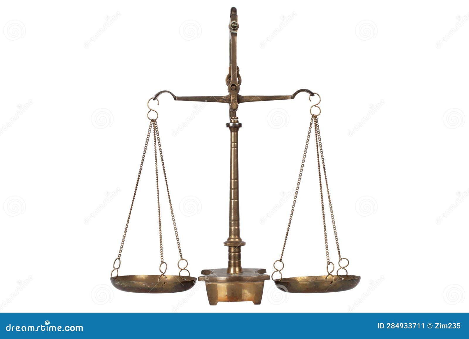 Bronze Traditional Balance Scale Stock Image - Image of weighing ...