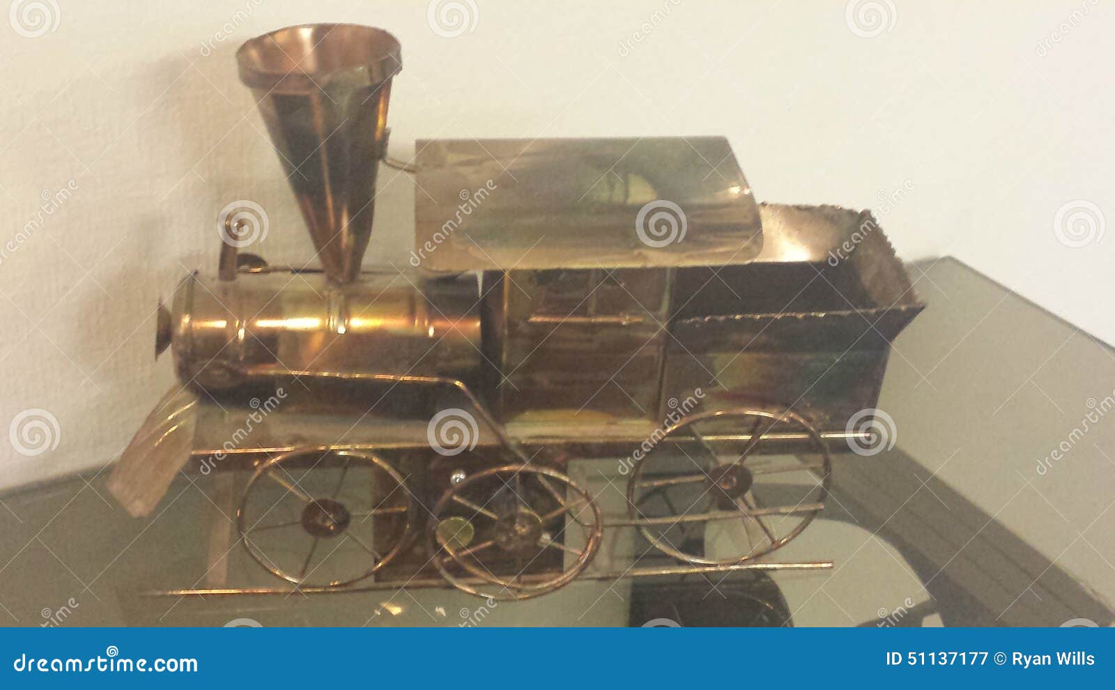 Bronze train stock image. Image of decoration, train - 51137177