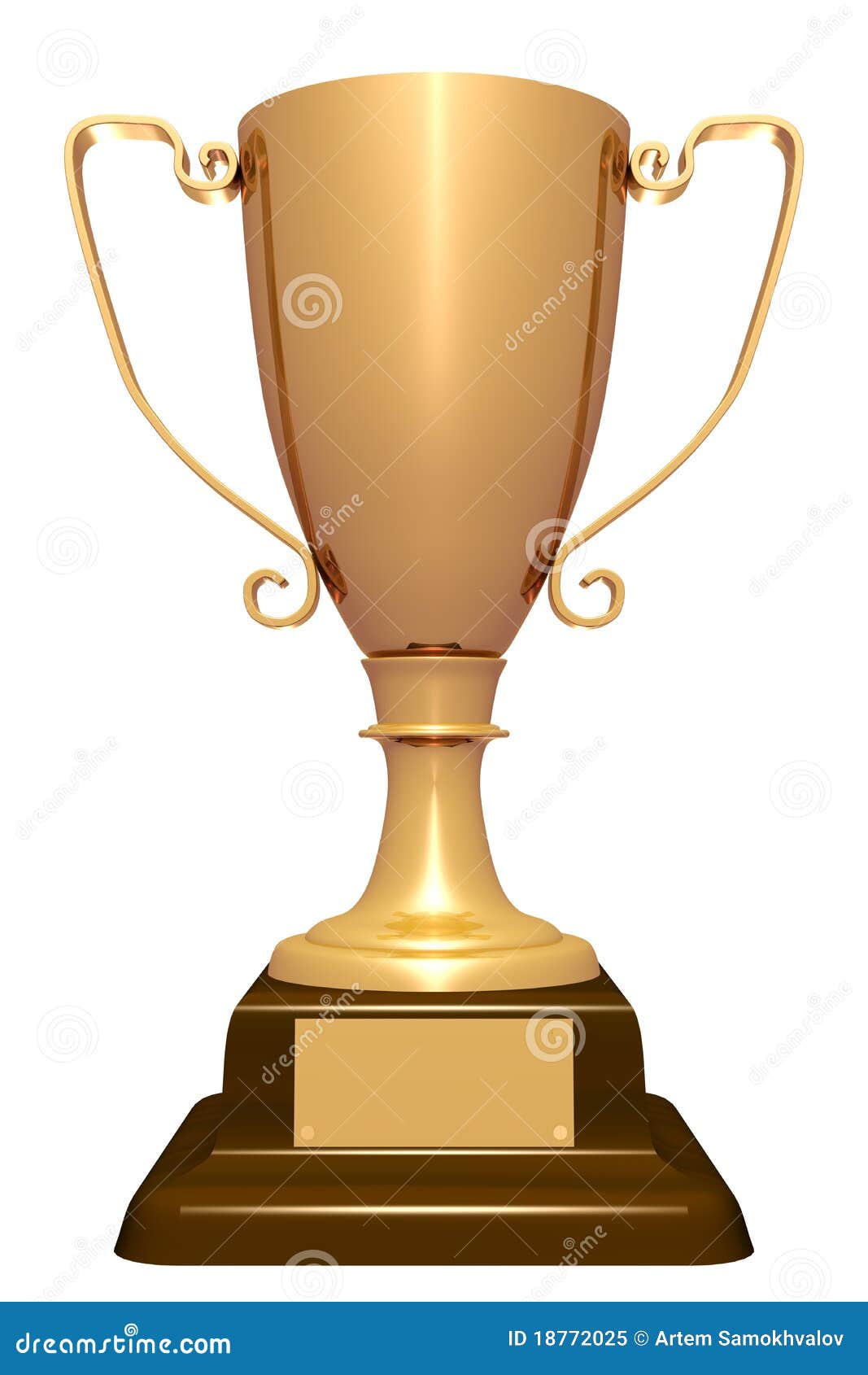 Bronze Trophy On White Background Royalty-Free Stock Photography ...