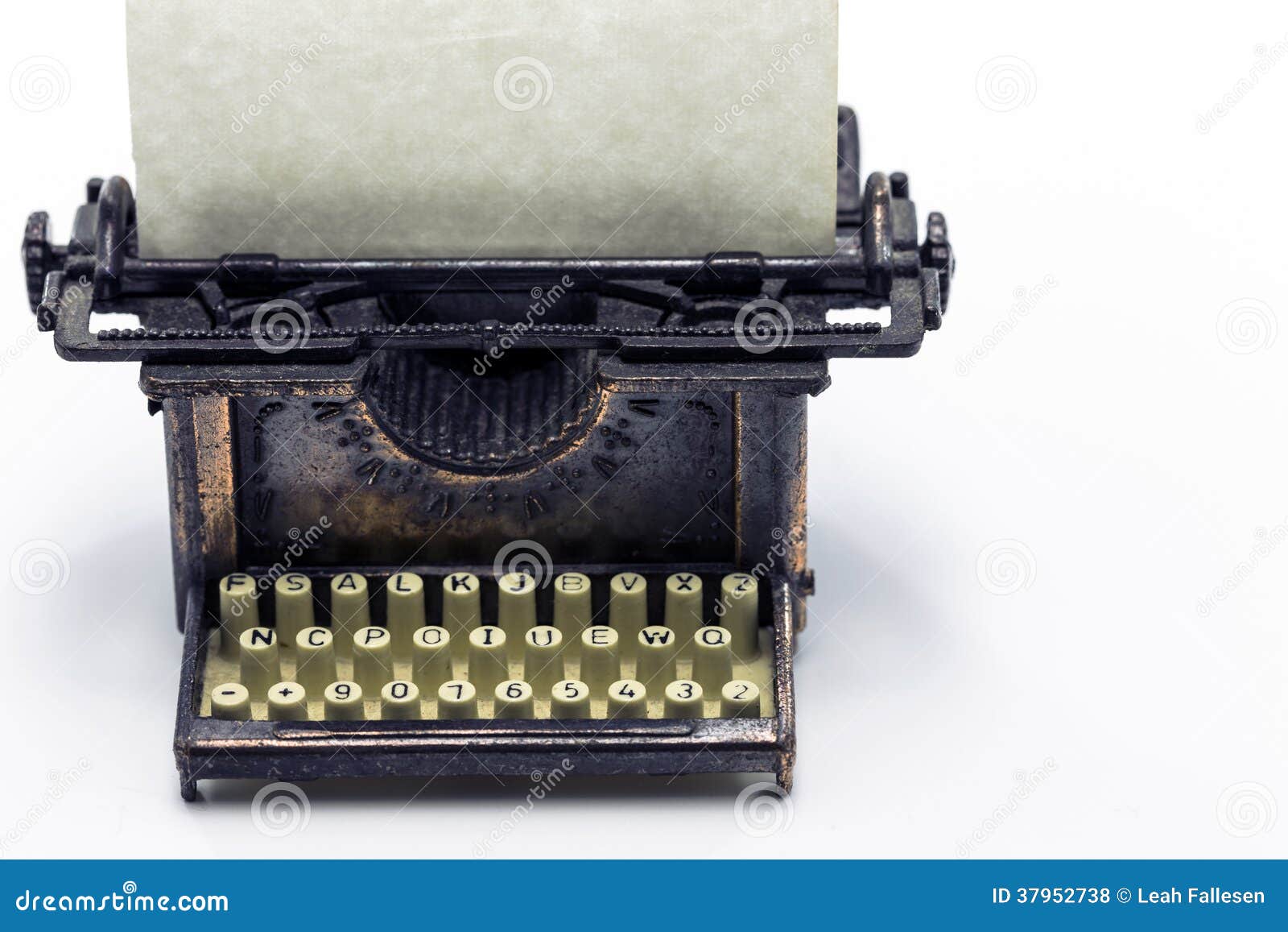 Bronze Typewriter stock photo. Image of organize, indoors - 37952738