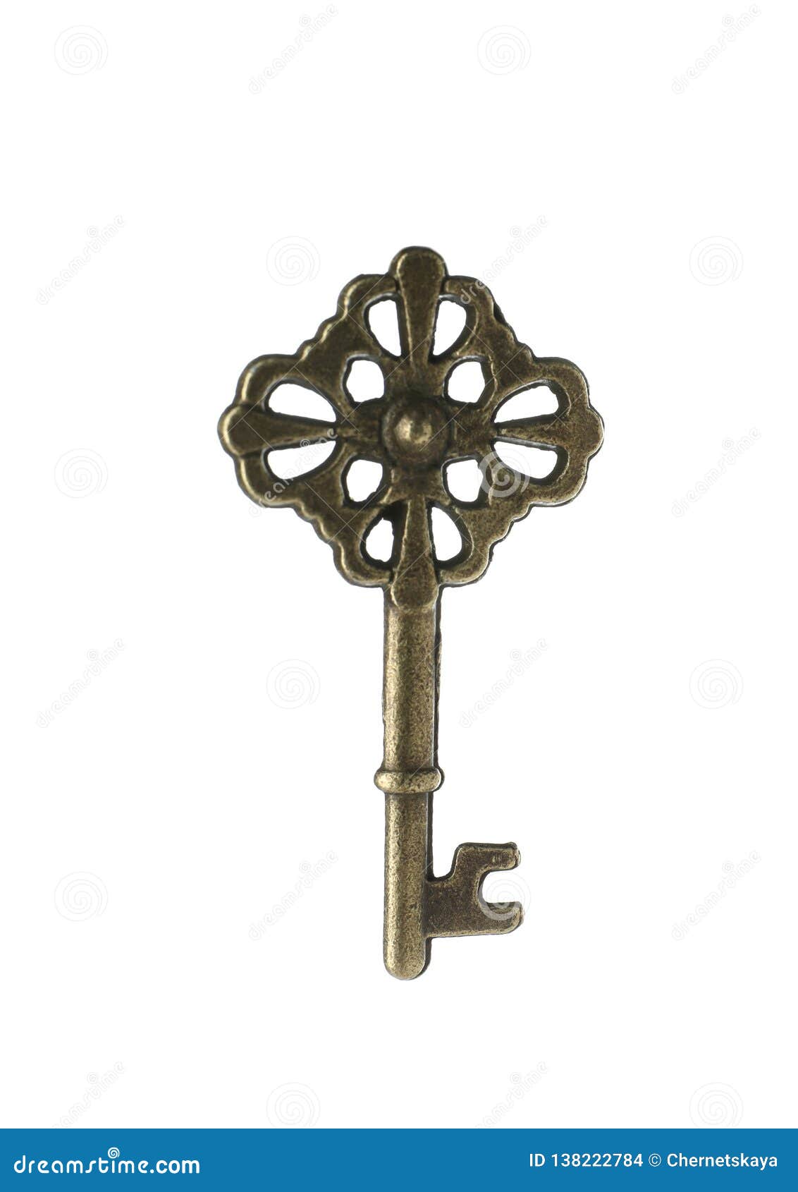Bronze vintage ornate key stock photo. Image of estate - 138222784