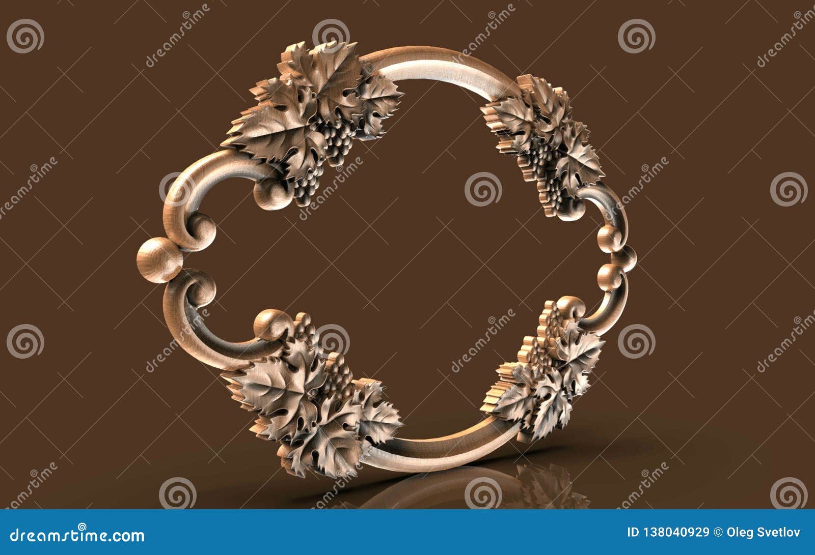 Floral ring stock illustration. Illustration of isolated - 138040929