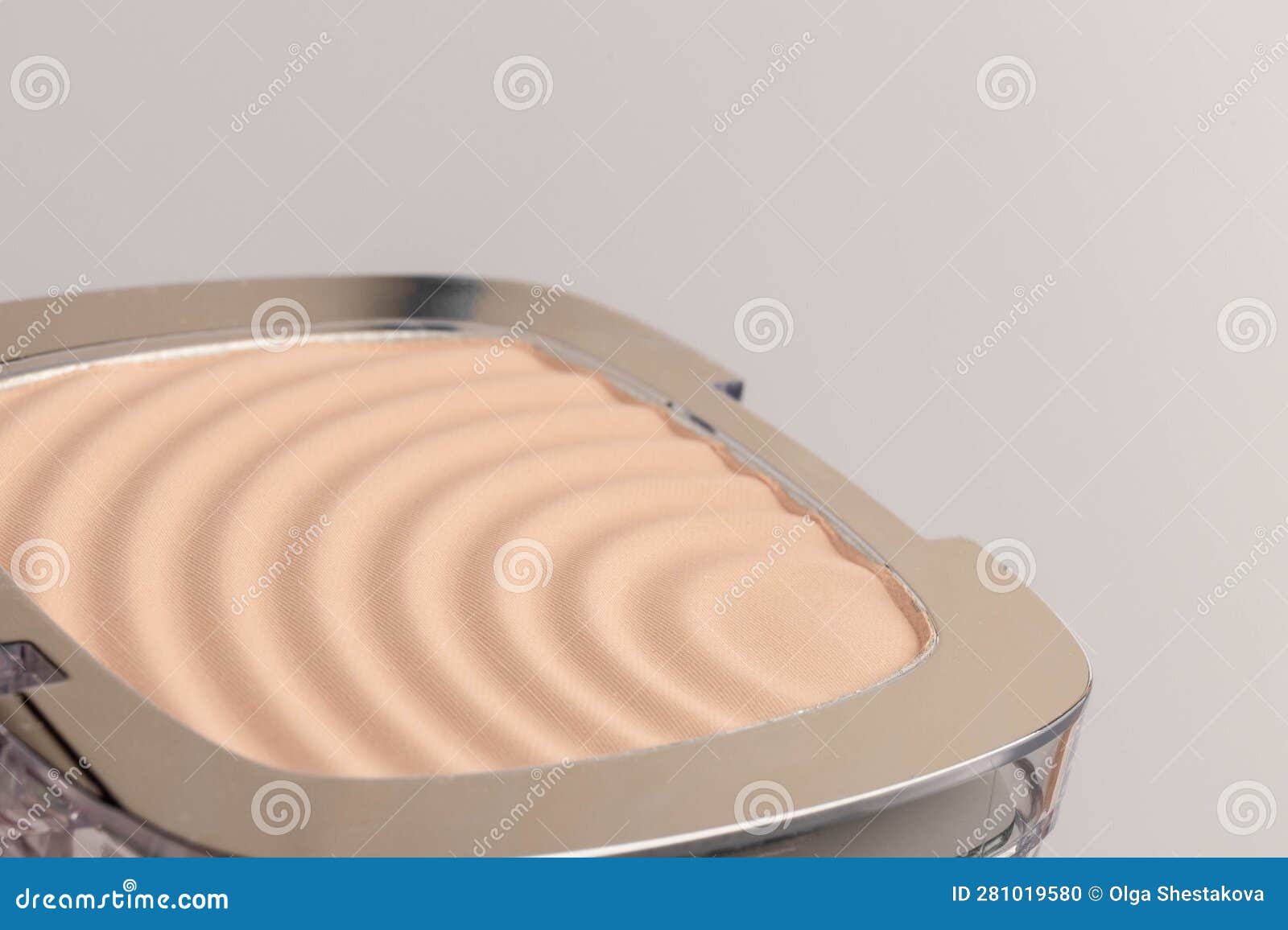 Bronzer or Blusher and Compact Powder Brown Smudge Textured Background ...