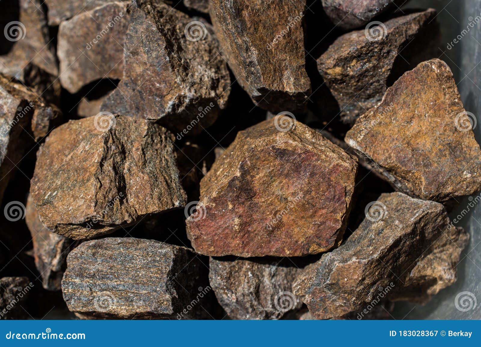 Bronzite Gemstone As Natural Mineral Rock Stock Image - Image of ...