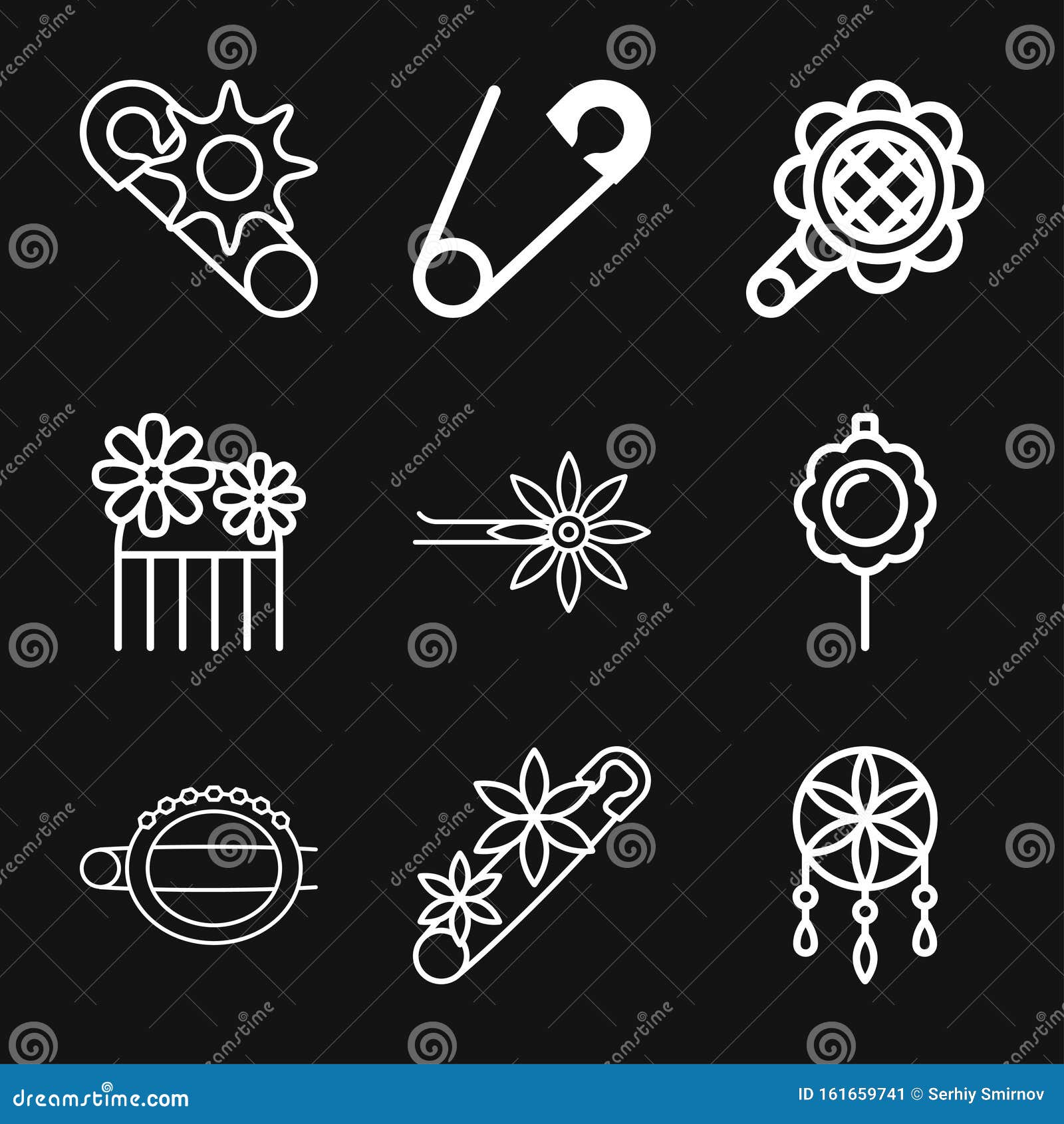 Brooch Icon. Flat Design Isolated Vector Illustrations Stock ...