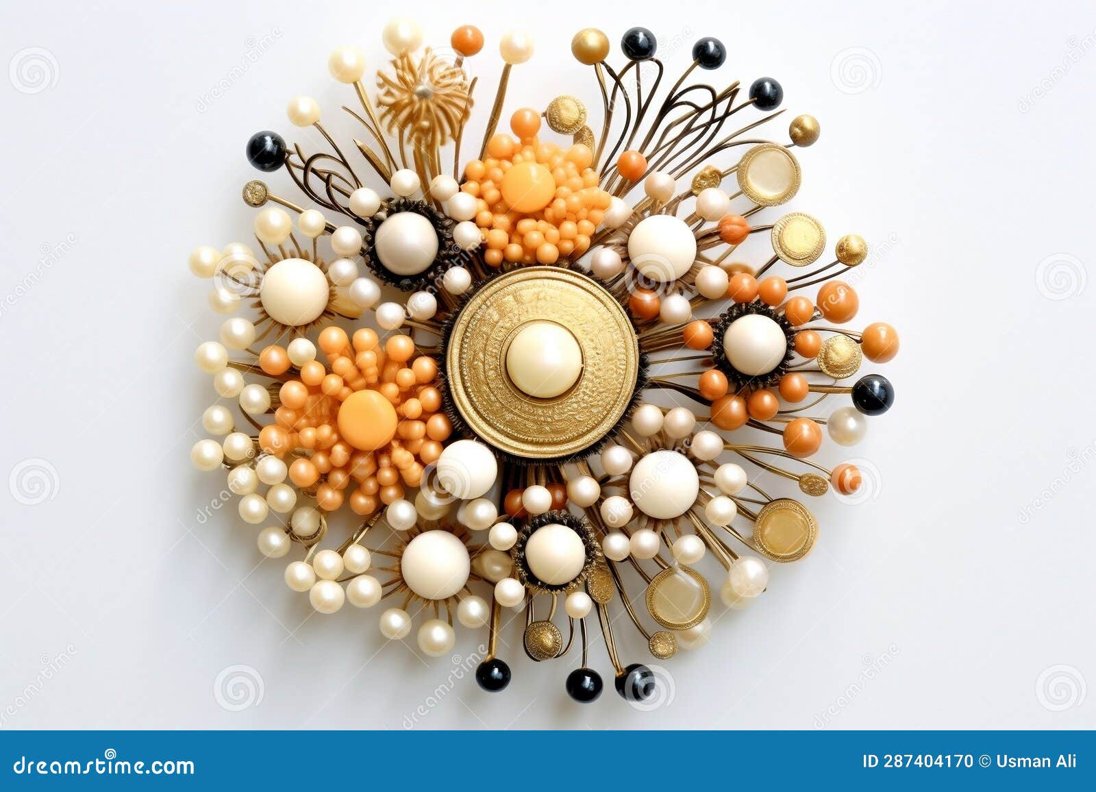 Brooch Isolated on a Transparent Background. AI Stock Photo - Image of ...