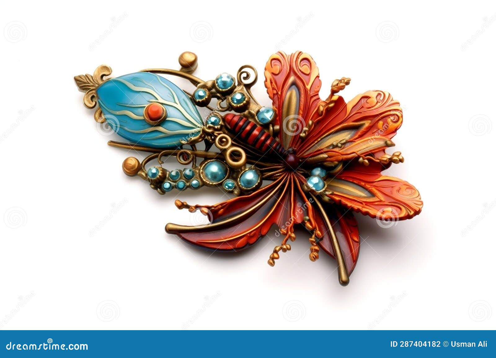 Brooch Isolated on a Transparent Background. AI Stock Photo - Image of ...
