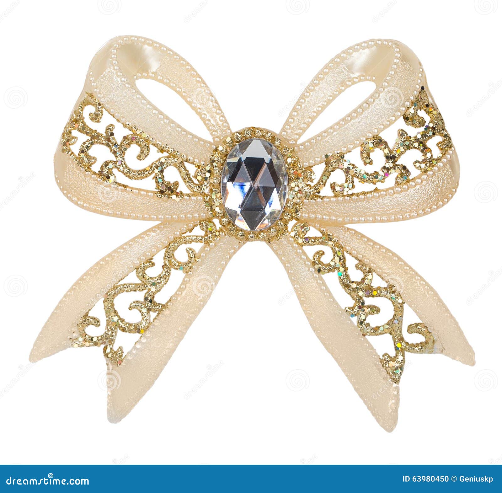 Brooch in the Shape of a Bow Stock Photo - Image of imitation, antique ...