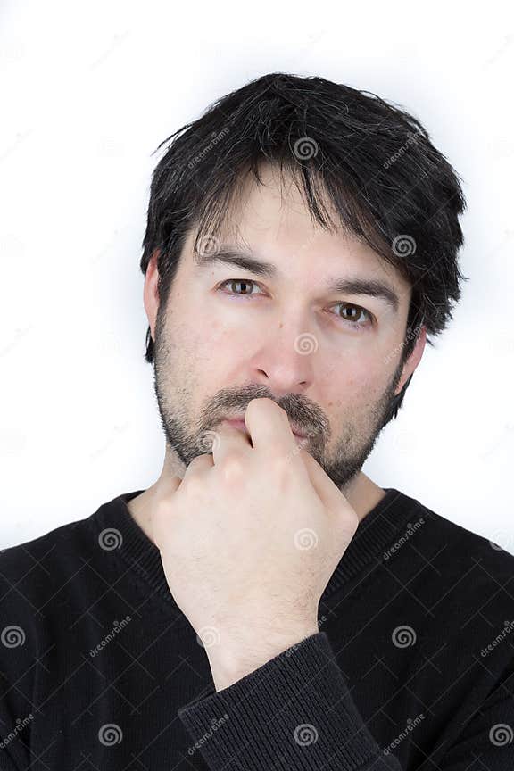 Brood stock image. Image of anger, brooding, empathy - 44334305