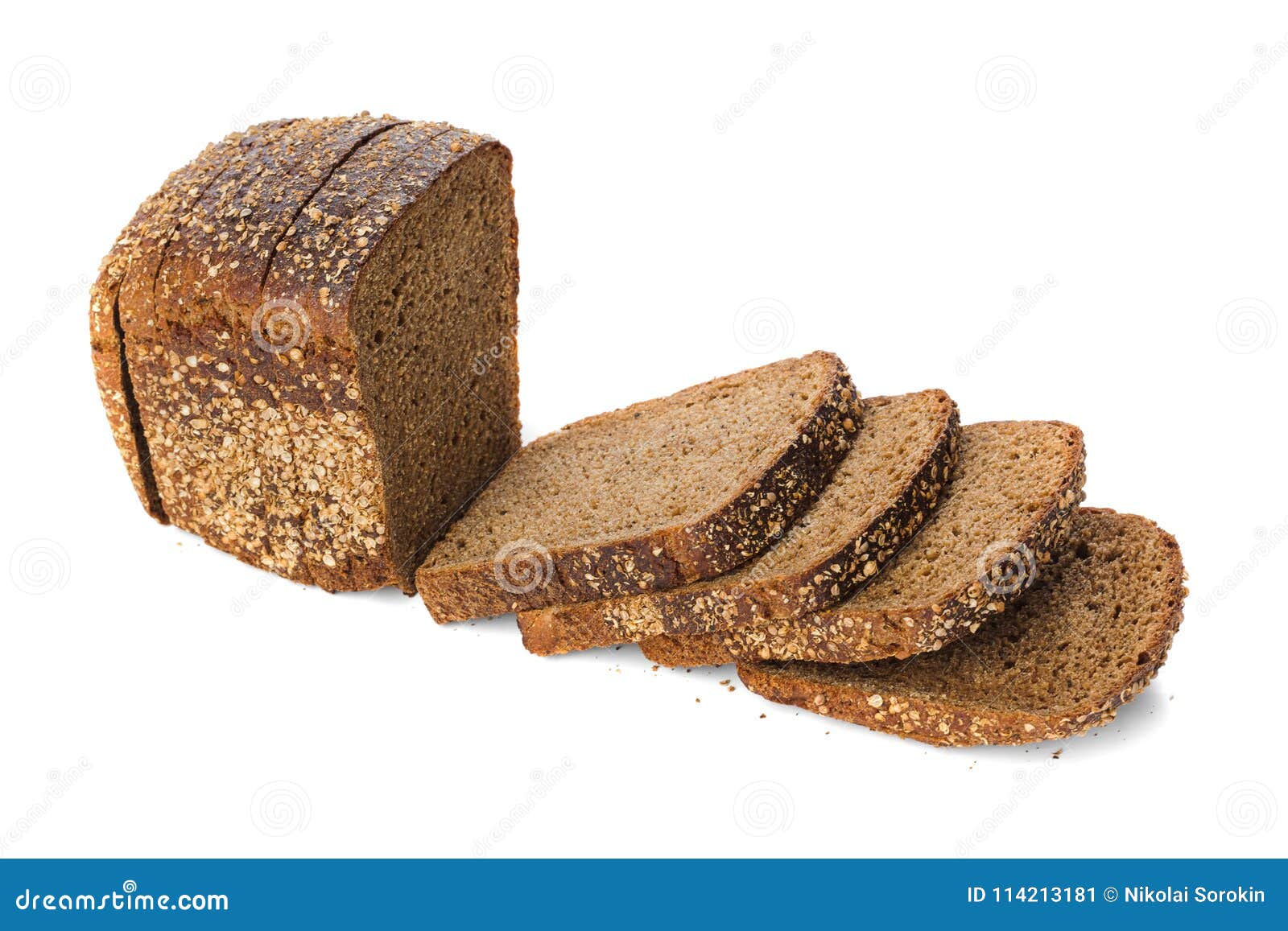 Brood van roggebrood stock afbeelding. Image of diner - 114213181
