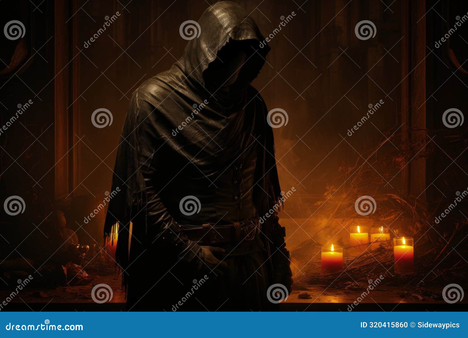 A Brooding and Mysterious Assassin, Lurking in the Shadows and ...