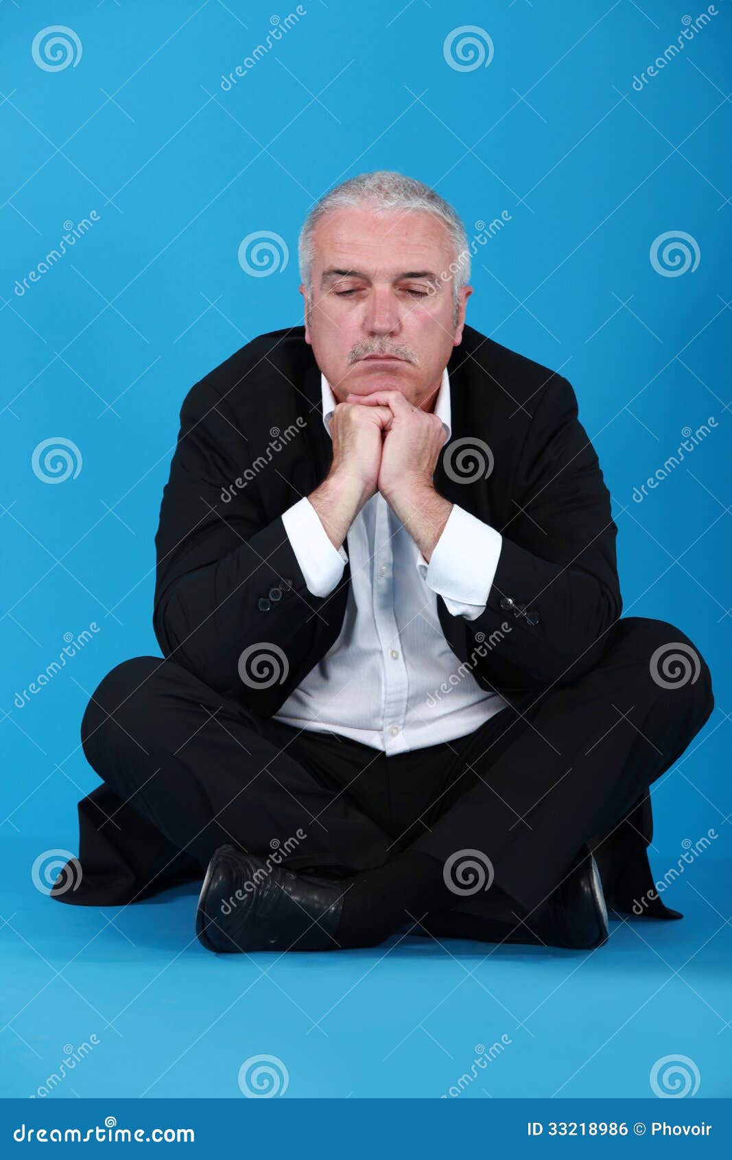 Brooding Senior man stock photo. Image of hand, elder - 33218986