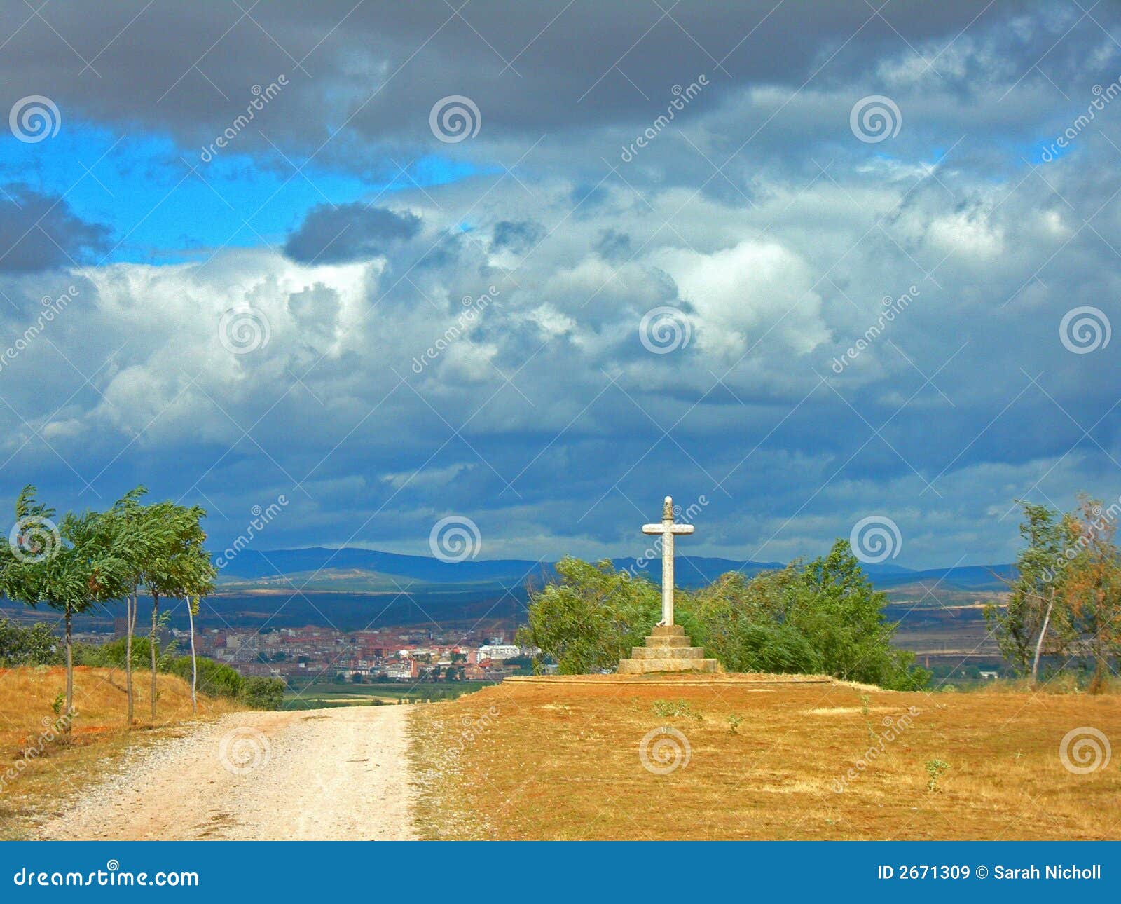 Brooding Sky stock image. Image of journey, cross, cloud - 2671309