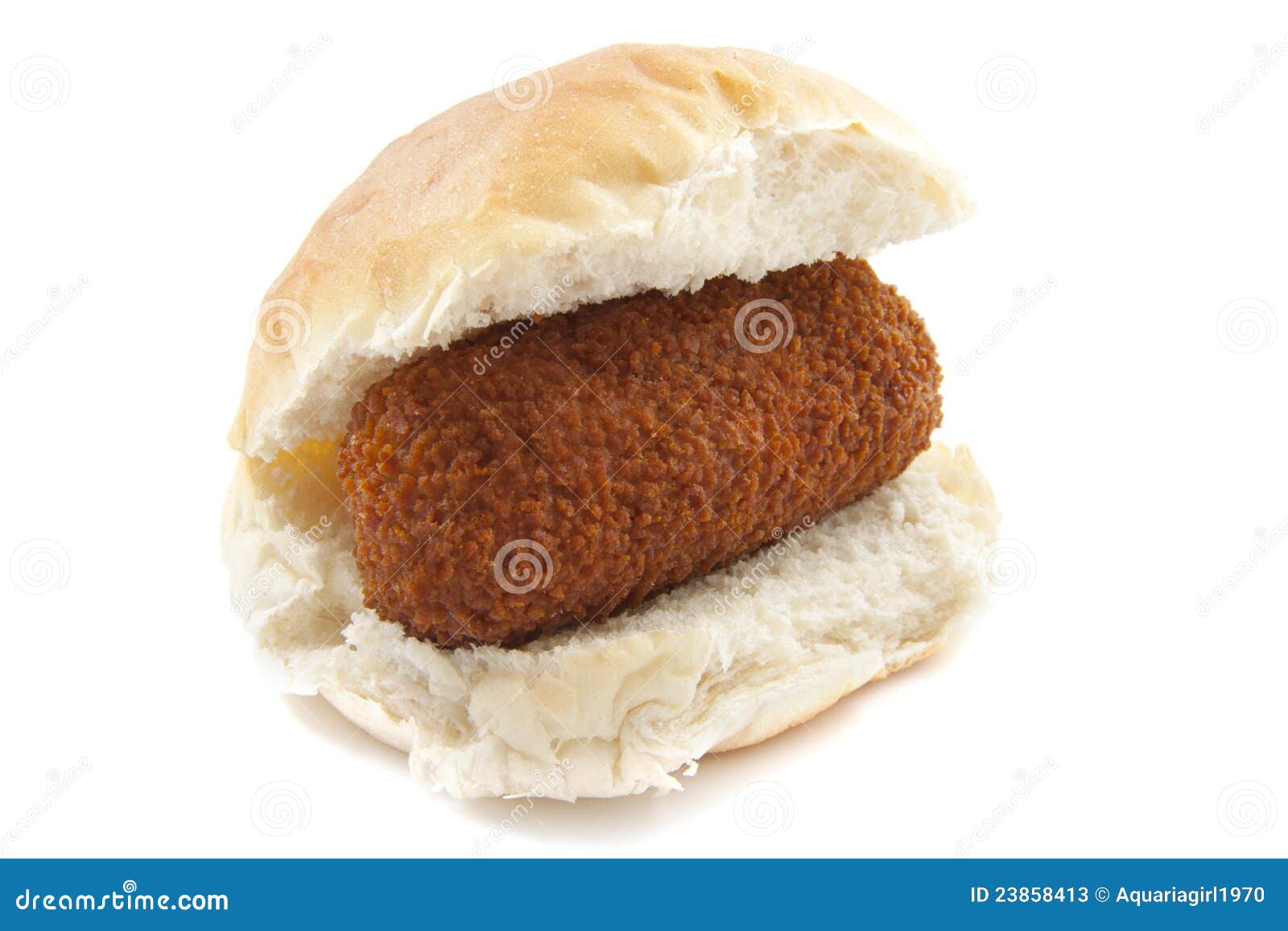Broodje kroket stock image. Image of dieting, gastronomy - 23858413