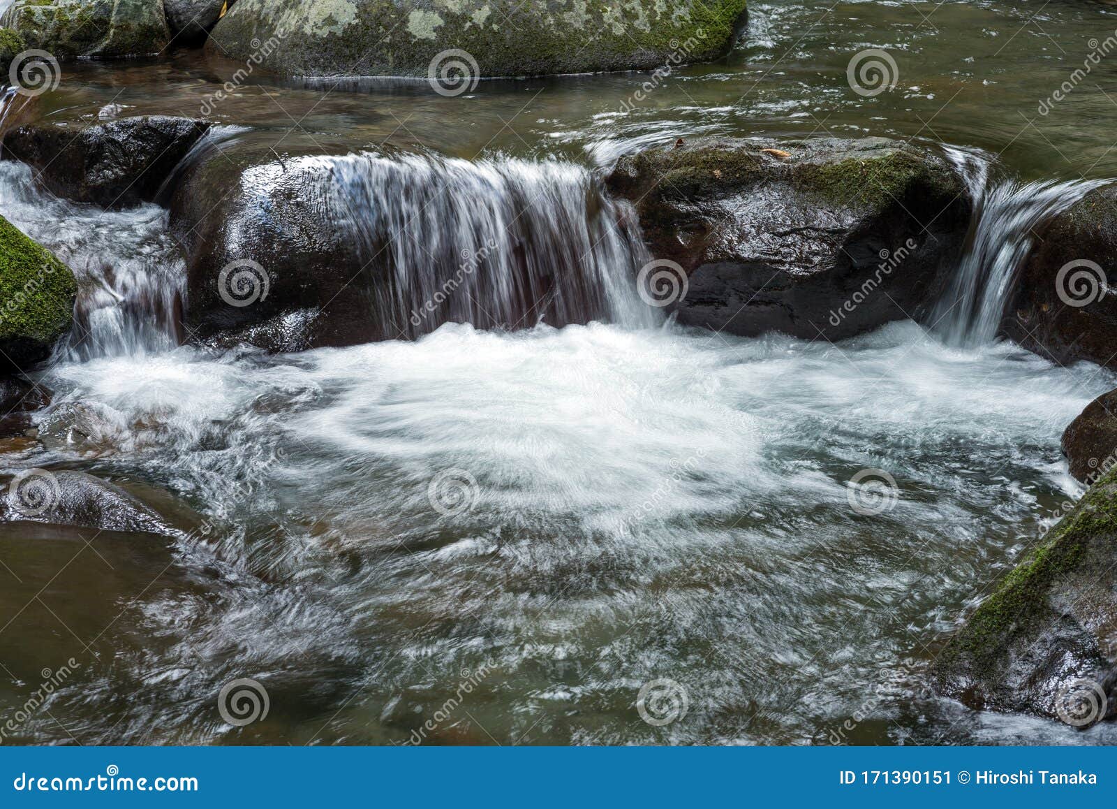 Brook stream flowing stock image. Image of natural, water - 171390151