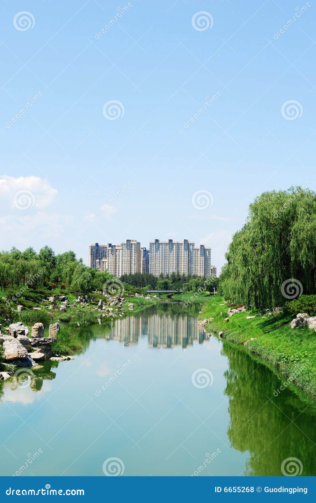 Brooklet and house stock photo. Image of district, gardening - 6655268