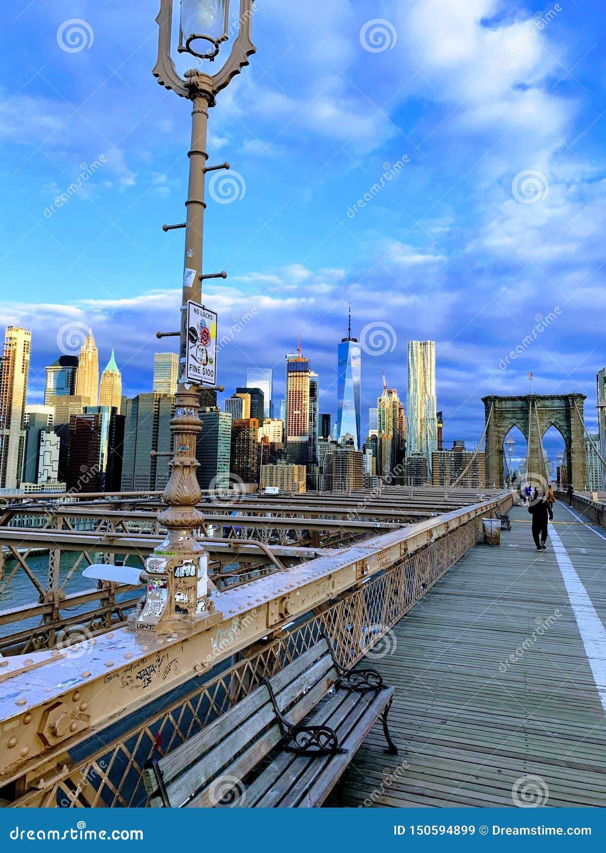 Brooklyn Bridge in the Morning Stock Image - Image of early, sunrise ...