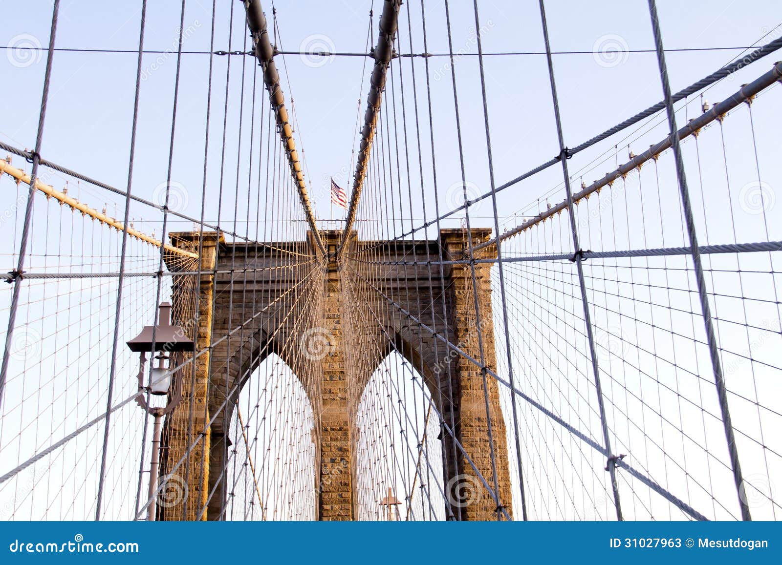 Brooklyn Bridge stock image. Image of district, skyline - 31027963