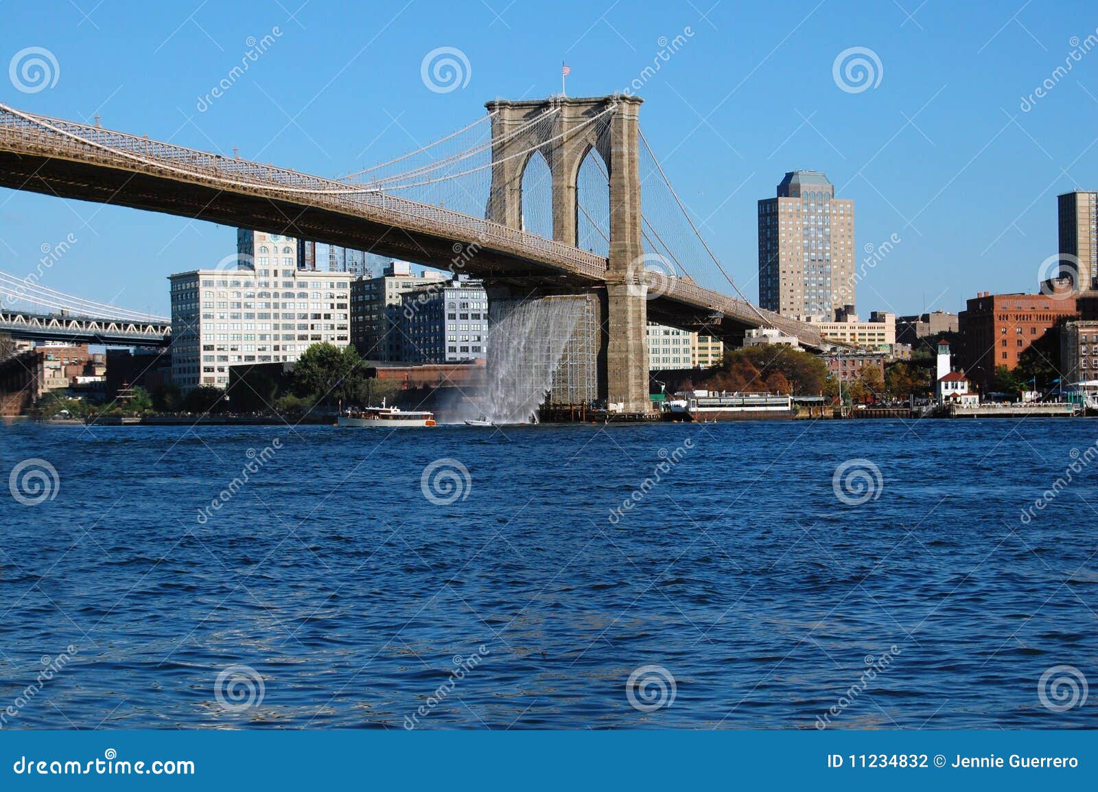 Brooklyn Bridge Waterfall stock photo. Image of nature - 11234832