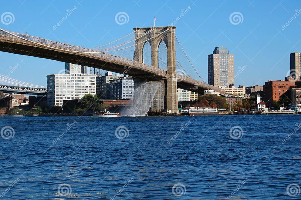 Brooklyn Bridge Waterfall stock photo. Image of nature - 11234832