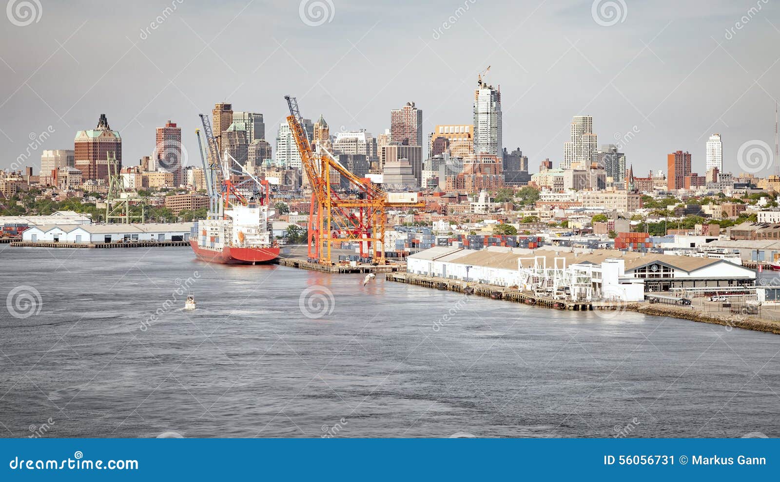 Brooklyn harbour stock image. Image of brooklyn, urban - 56056731