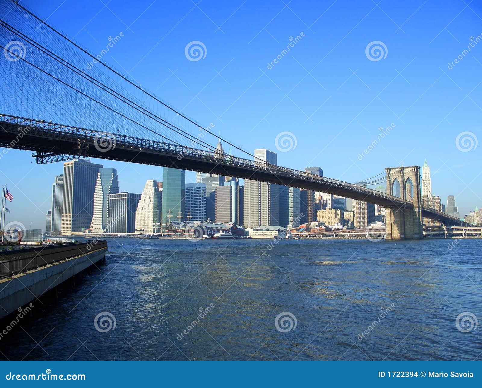 Brooklyn Most Manhattanu, Nowy Jork Zdjęcie Stock - Obraz złożonej z ...