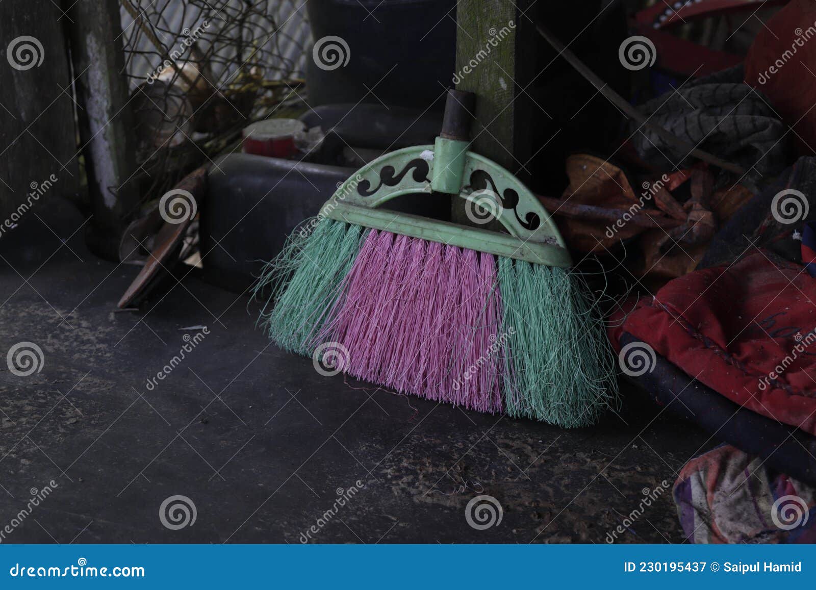 The Broom is Broken but Still Usable Stock Image - Image of footwear ...