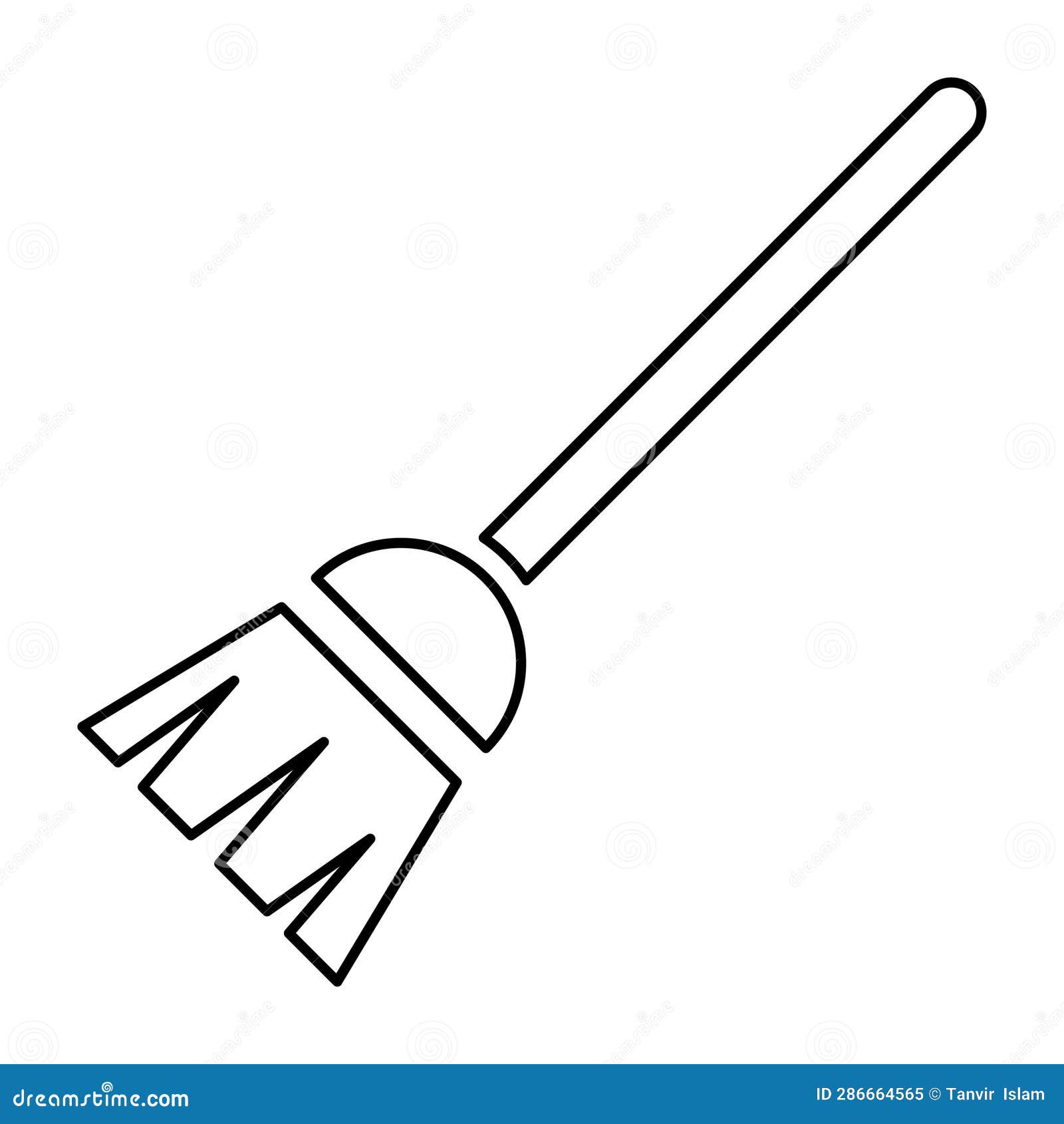 Broom Clean Icon stock illustration. Illustration of magic - 286664565
