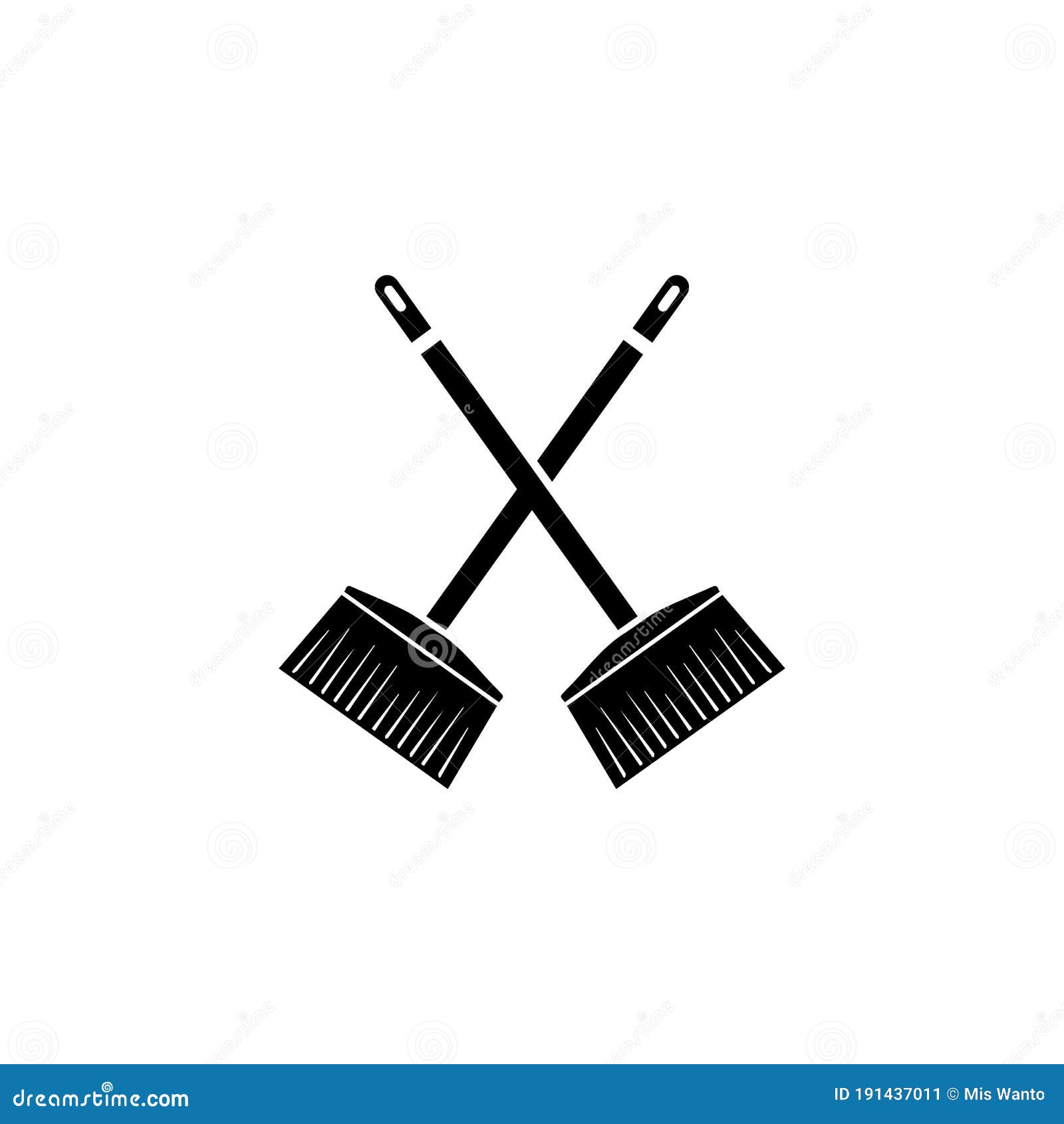 Broom Cleaning Icon Vector Design Stock Vector - Illustration of broom ...