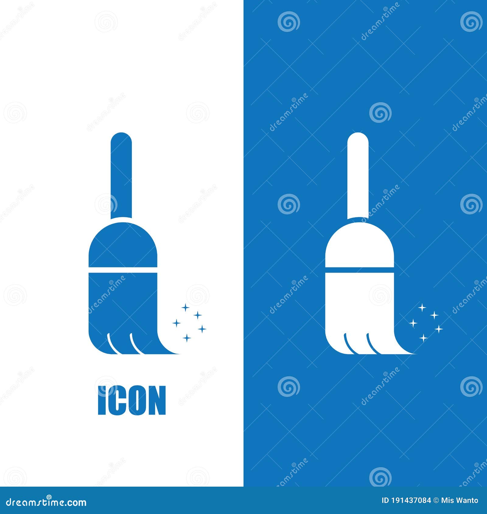 Broom Cleaning Icon Vector Design Stock Vector - Illustration of home ...