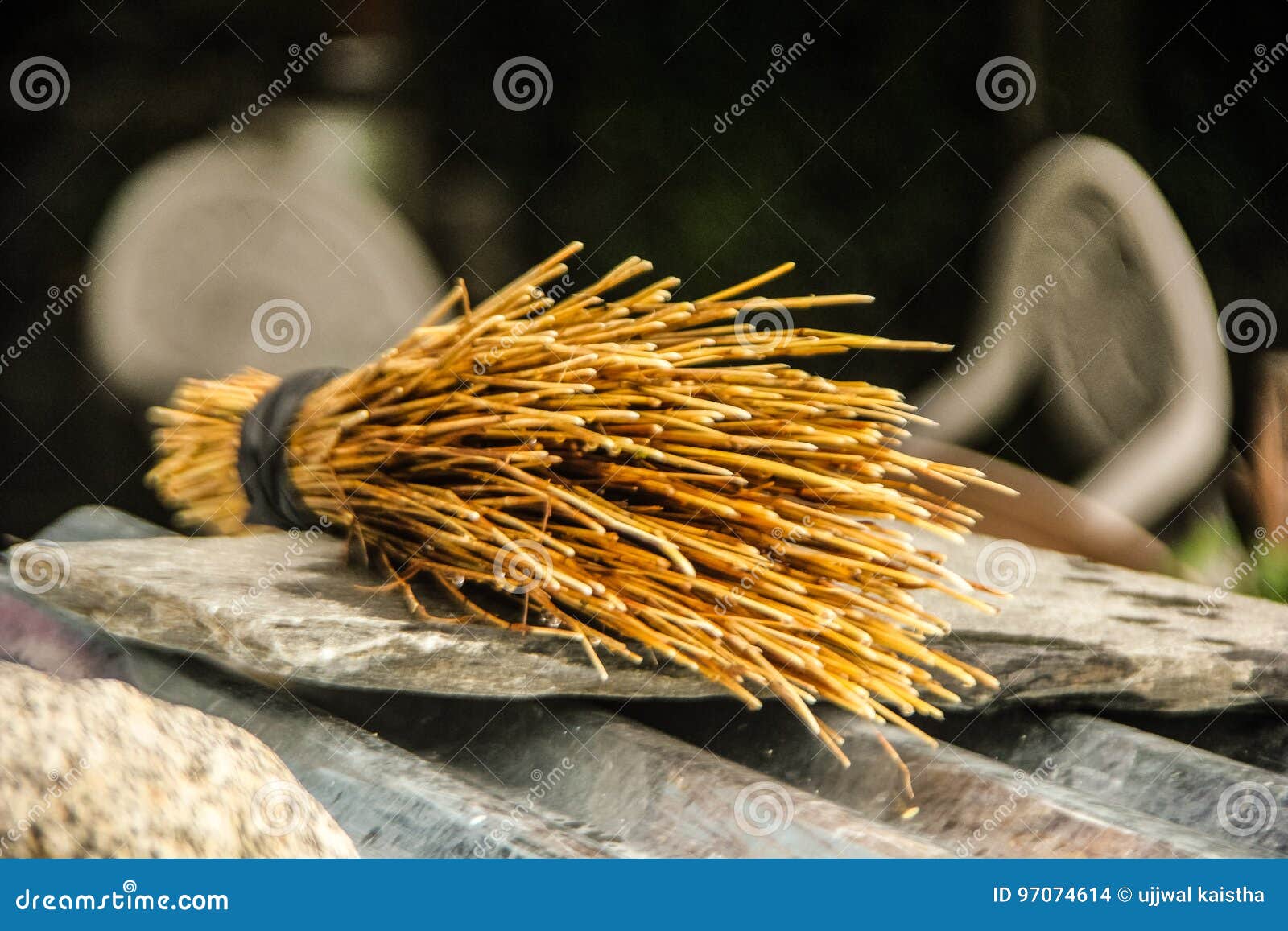 Broom stock photo. Image of beautiful, village, closeup - 97074614