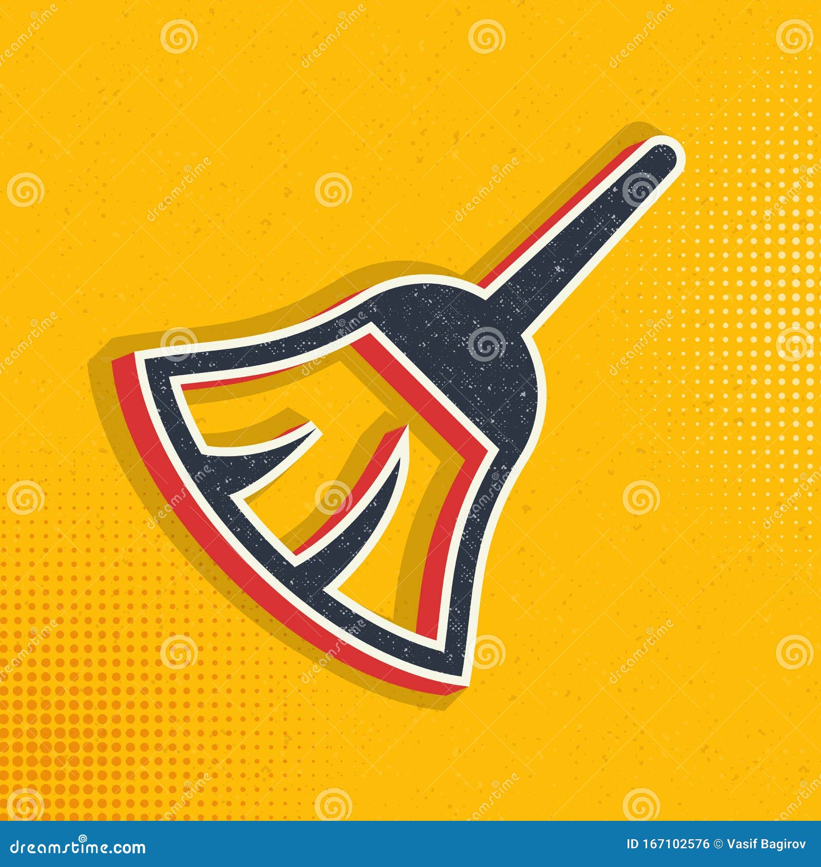 Guy With Broom And Duster Sweeping The Floor, Cartoon Adult Characters ...