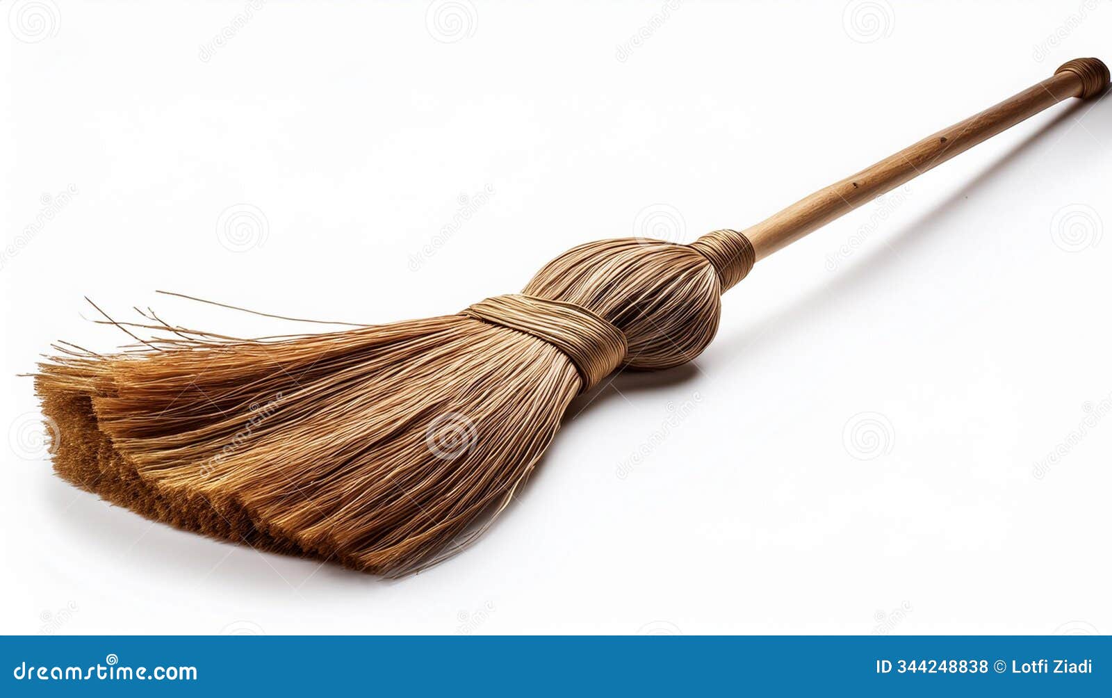 Broom Front View Full Length Isolate on White Background PNG Stock ...