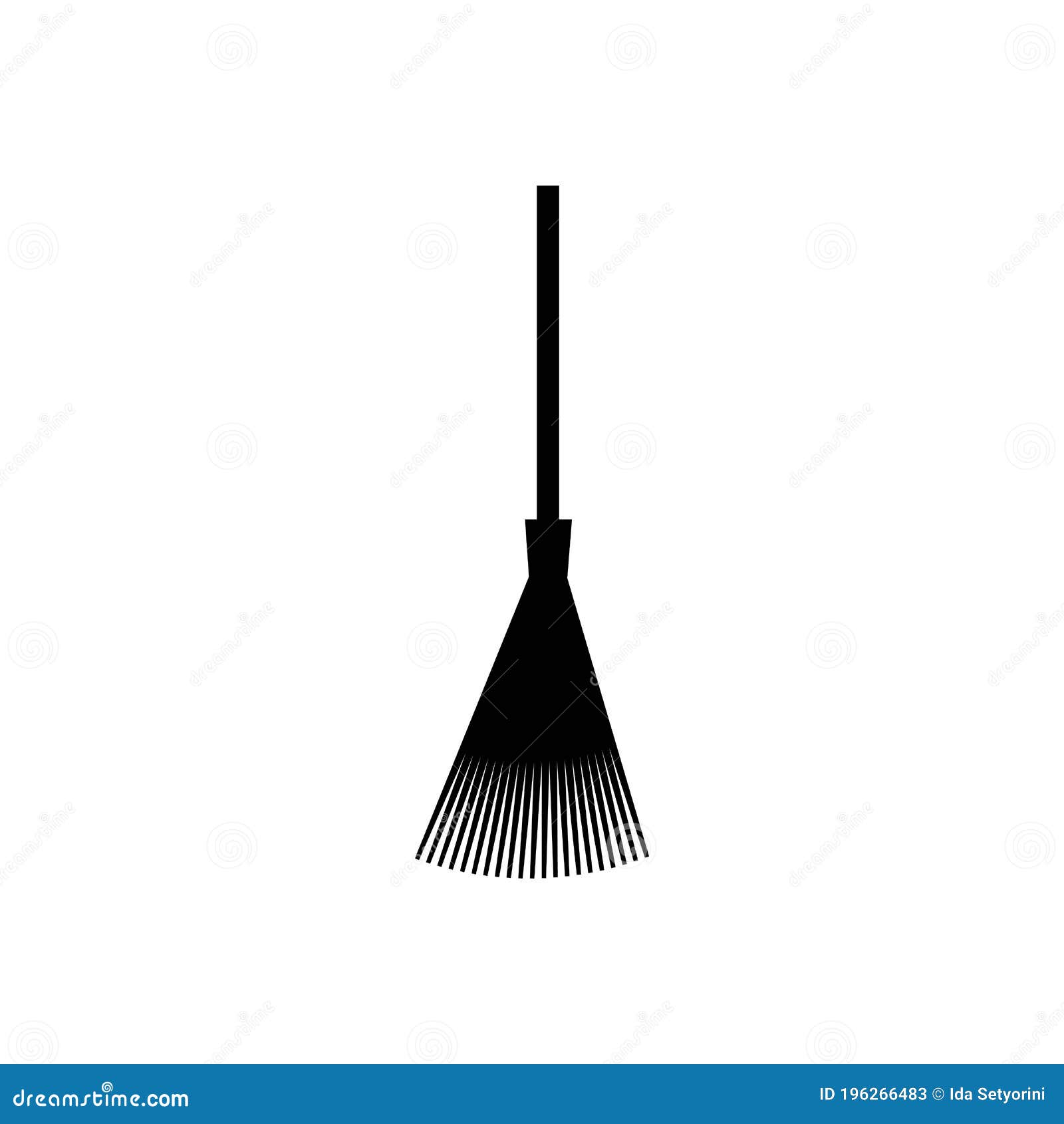 Broom logo stock vector. Illustration of logo, linear - 196266483