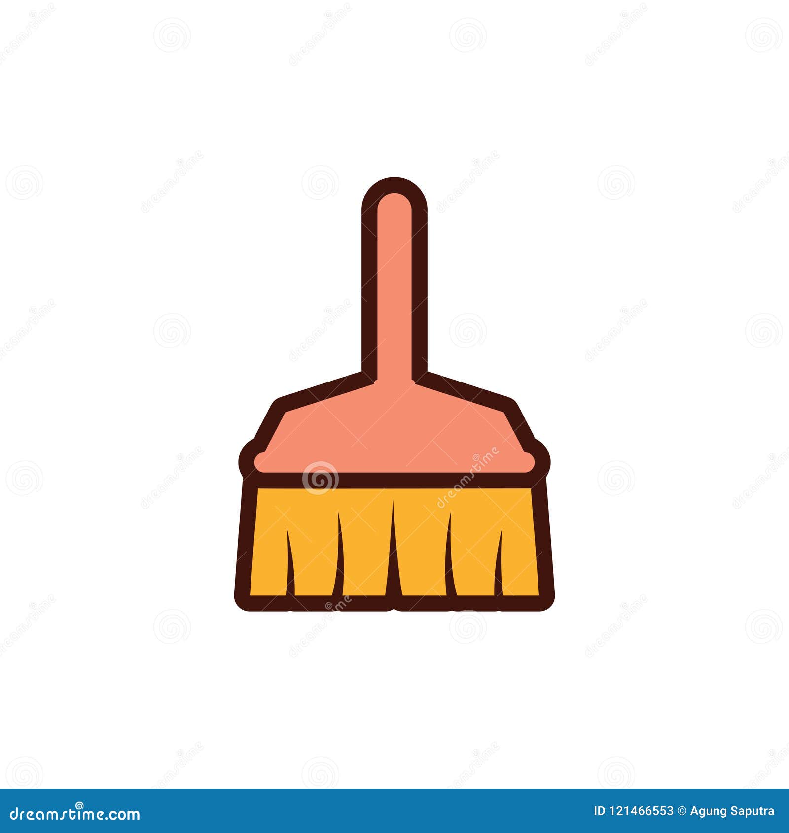 Broom Logo or Icon Vector Design Stock Vector - Illustration of ...