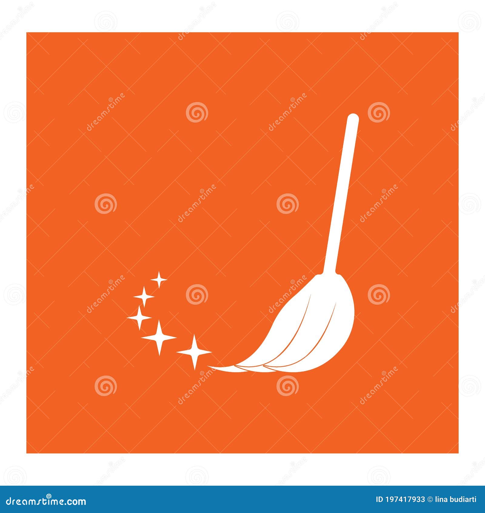 Broom logo stock vector. Illustration of clean, design - 197417933