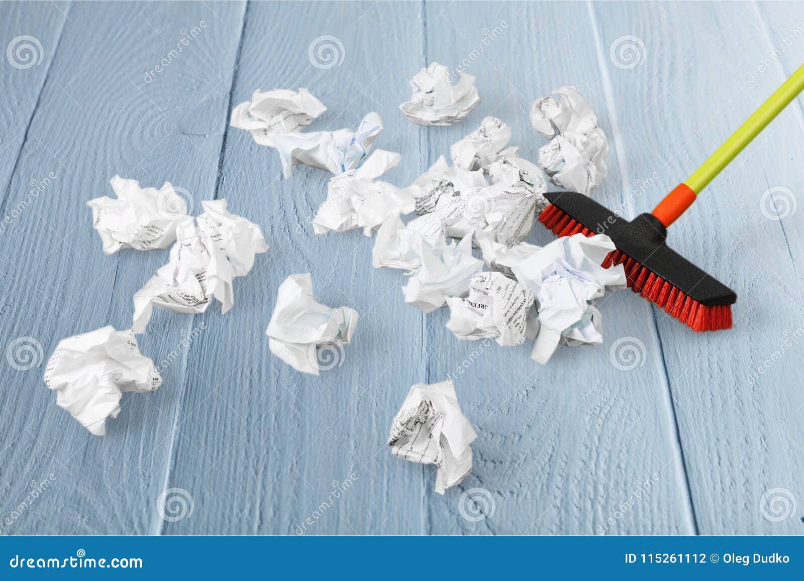 Broom stock photo. Image of crumpled, sweeping, cleaning - 115261112