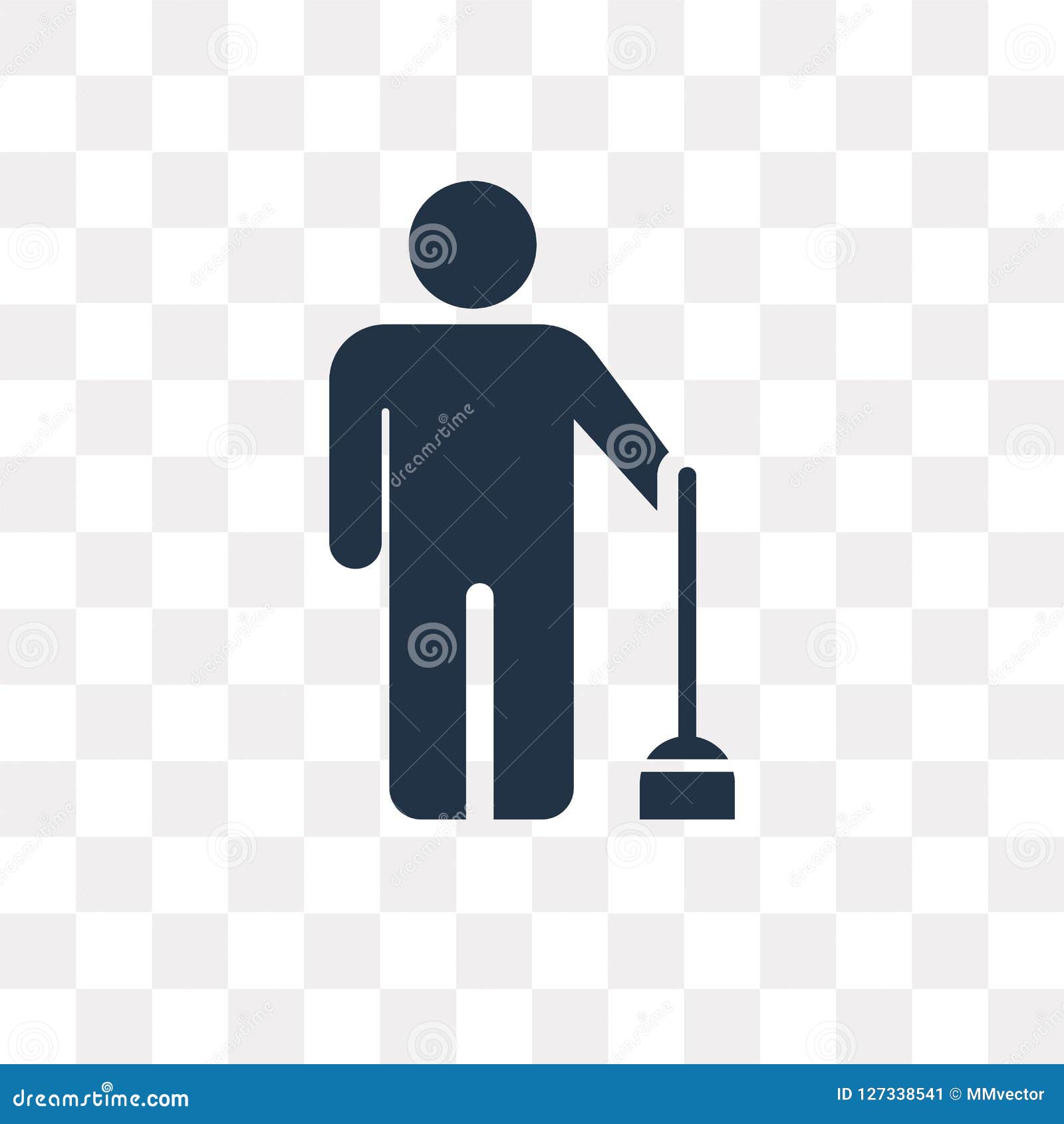 Brooming Vector Icon Isolated On Transparent Background, Linear ...
