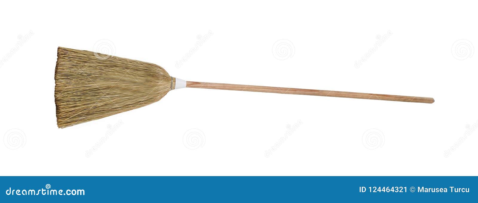 Broomstick Isolated on White Stock Image - Image of bristle, path ...
